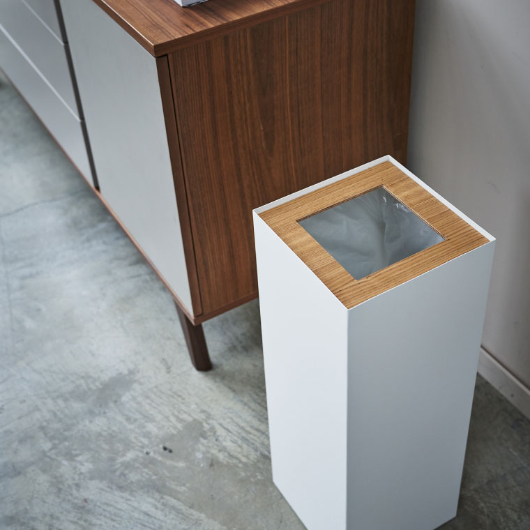 トラッシュカン 角型ロング リン 山崎実業 RIN ブラウン ナチュラル 4530 4531(カラー)｜ギフト、贈り物、カタログギフトなら『ソムリエ＠ギフト』